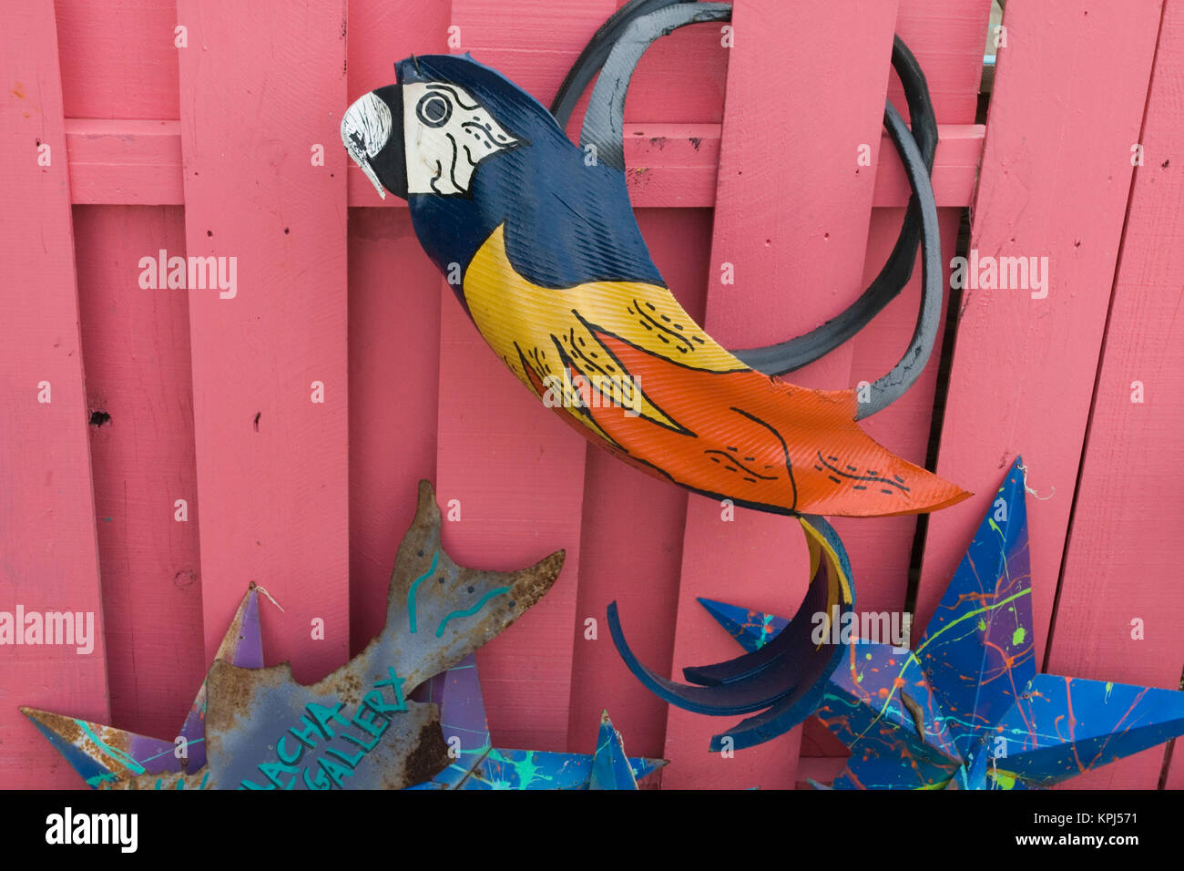 USA, Florida, Pine Island (Matlacha): Colorful Art Gallery Details ...