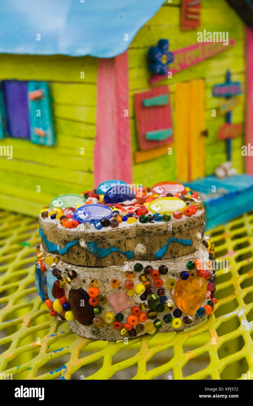 USA, Florida, Pine Island (Matlacha): Colorful Art Gallery Details ...