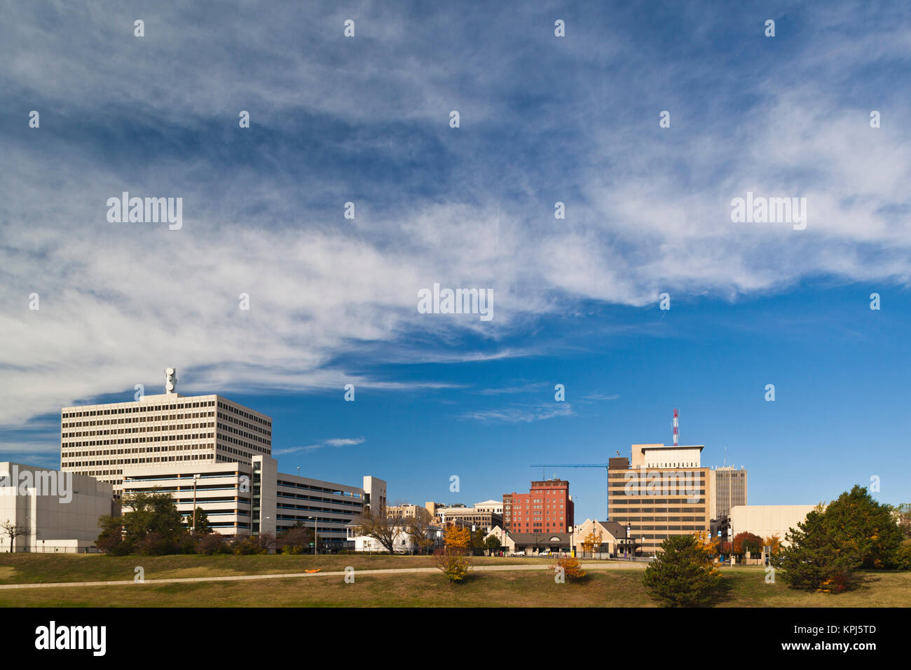 USA, Kansas, Topeka, city skyline Stock Photo - Alamy