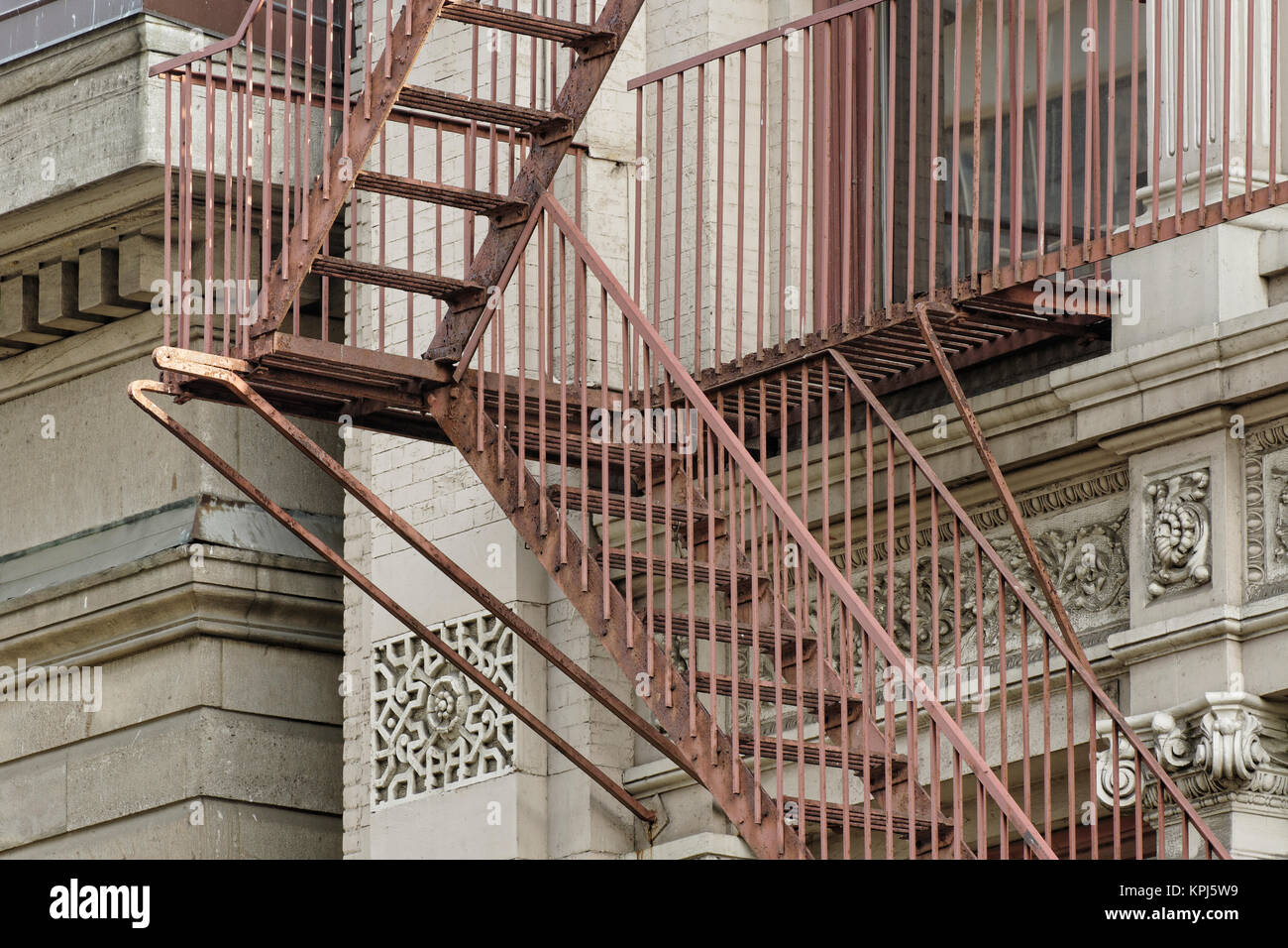 Architectural details, Main Street, Louisville, Kentucky Stock Photo ...