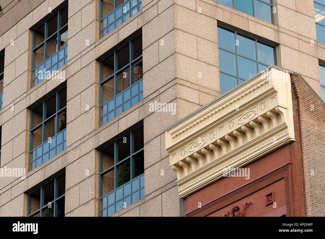 Architectural details, Main Street, Louisville, Kentucky Stock Photo ...