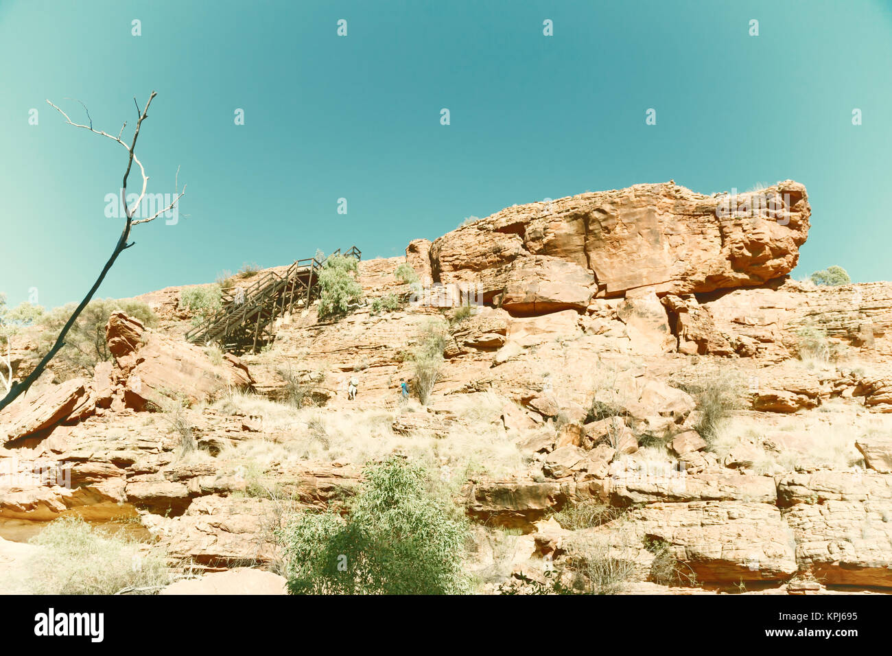 in australia the kings canyon nature wild and outback Stock Photo - Alamy