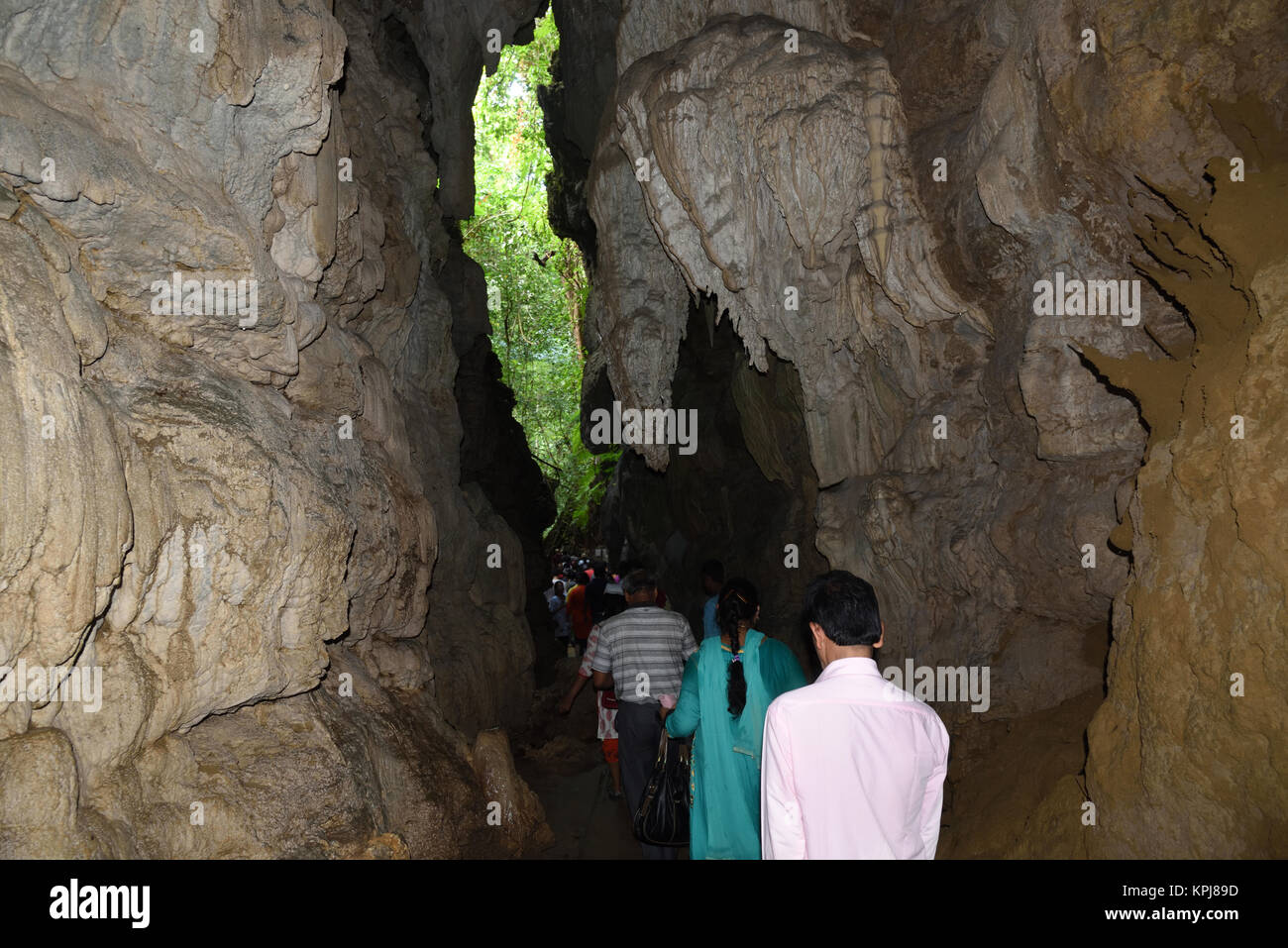 Way through Limestone caves, Baratang island, Andaman Islands, India ...