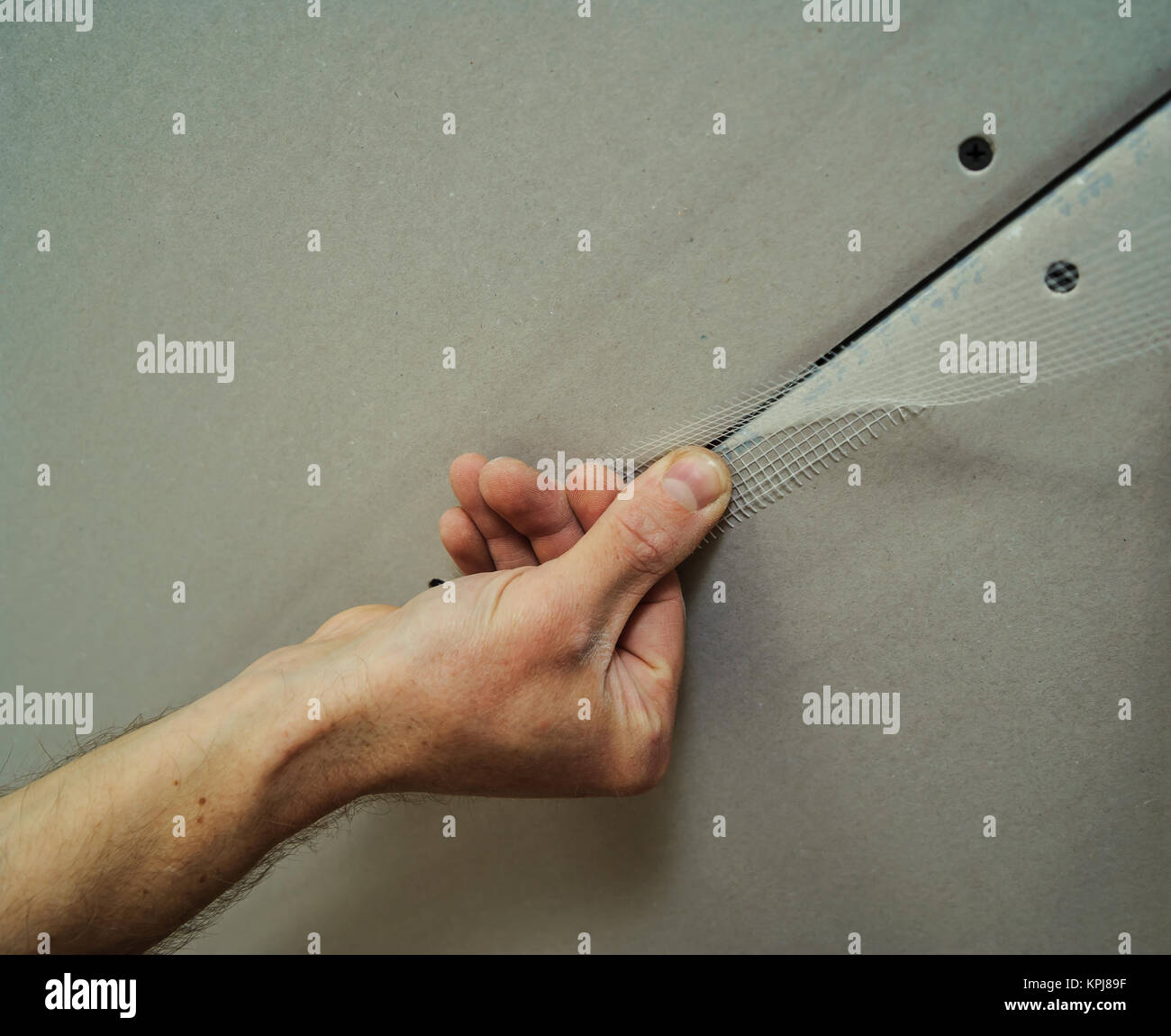 Drywall seams hi-res stock photography and images - Alamy