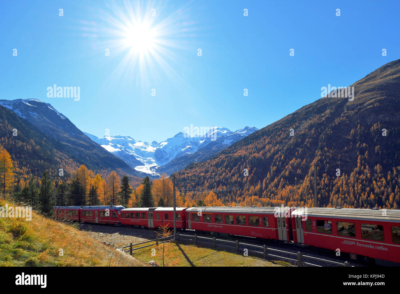 Bernina express winter hi-res stock photography and images - Alamy