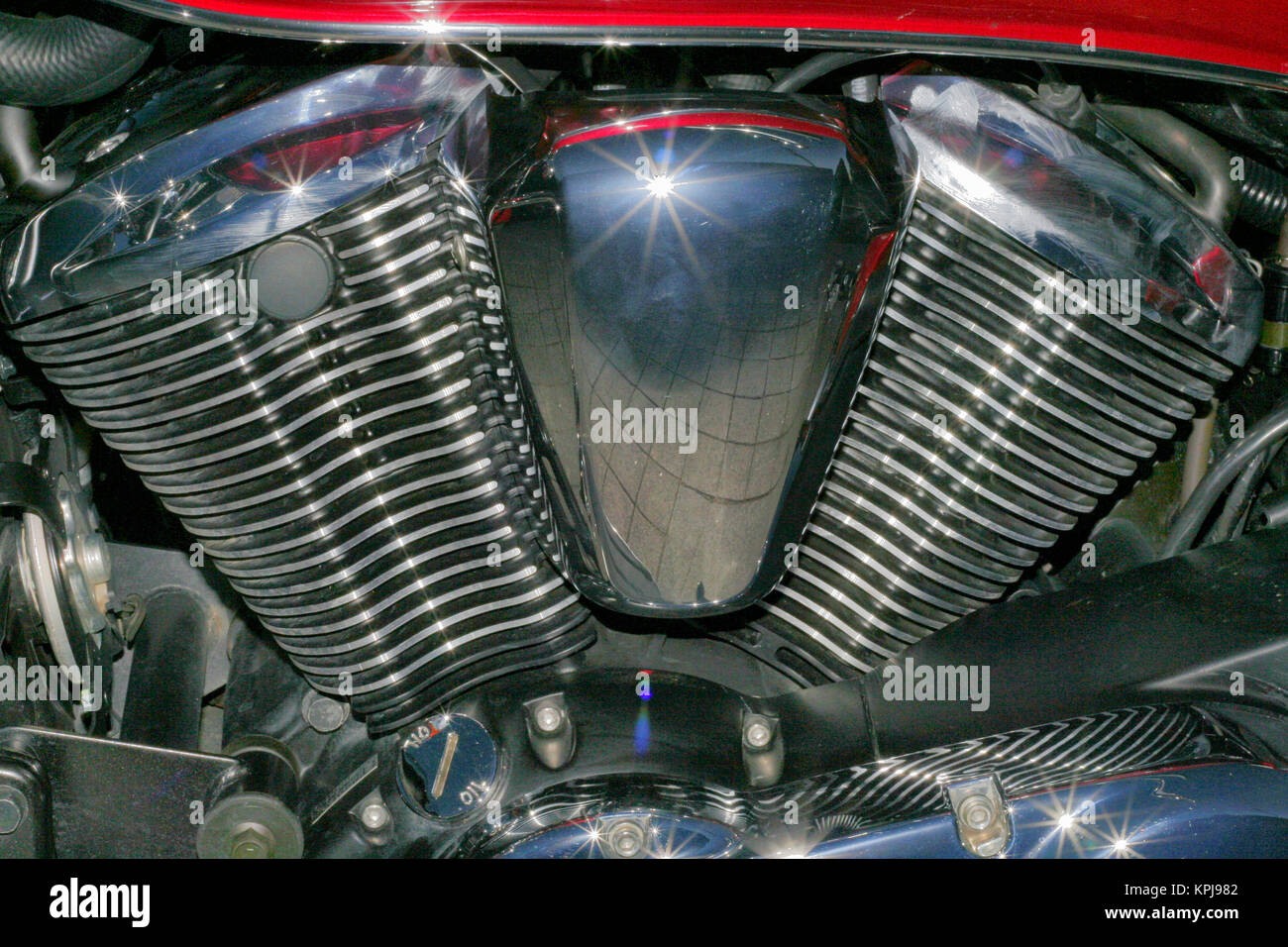 Motorbike cylinder engine Stock Photo - Alamy