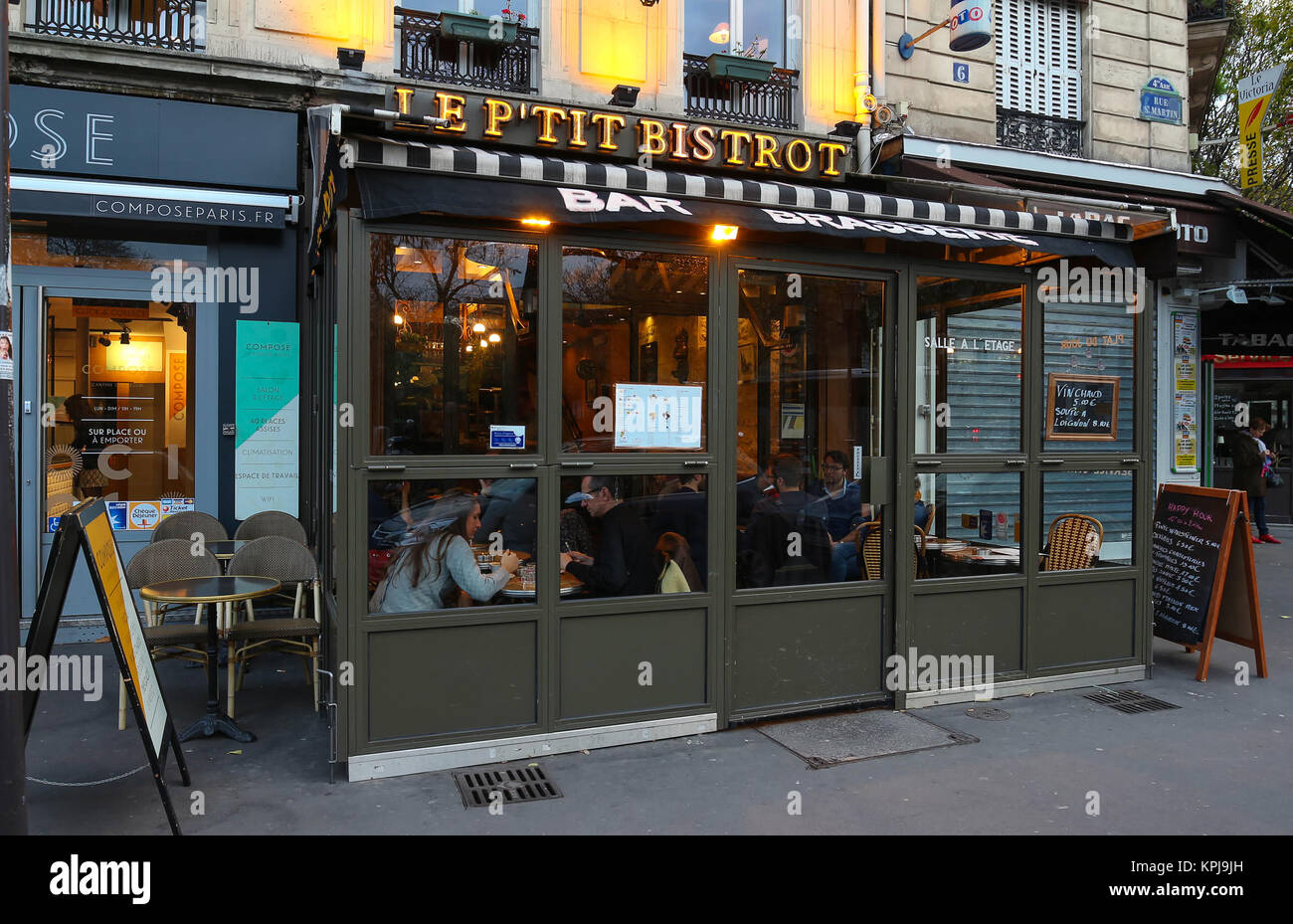 The charming small P'tit bistro is traditional French cafe located in ...