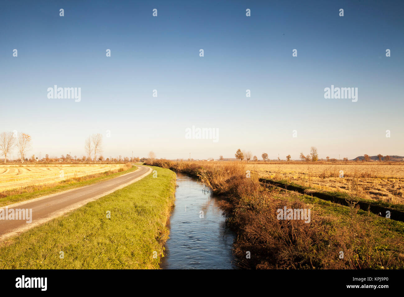 Small river landscape Stock Photo - Alamy