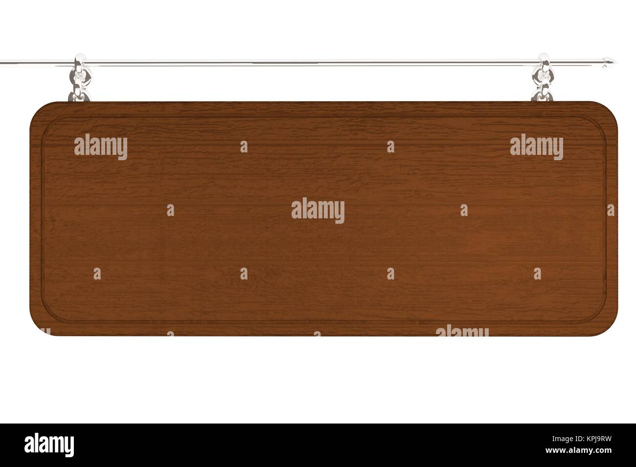 Empty wooden sign Stock Photo - Alamy