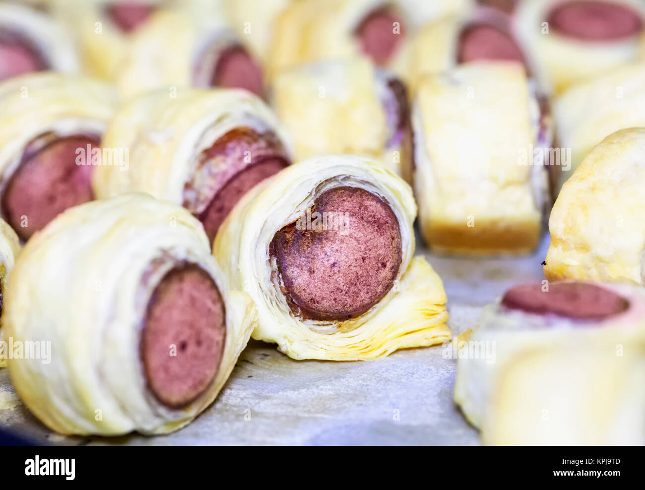 Appetizers with wurstel Stock Photo - Alamy