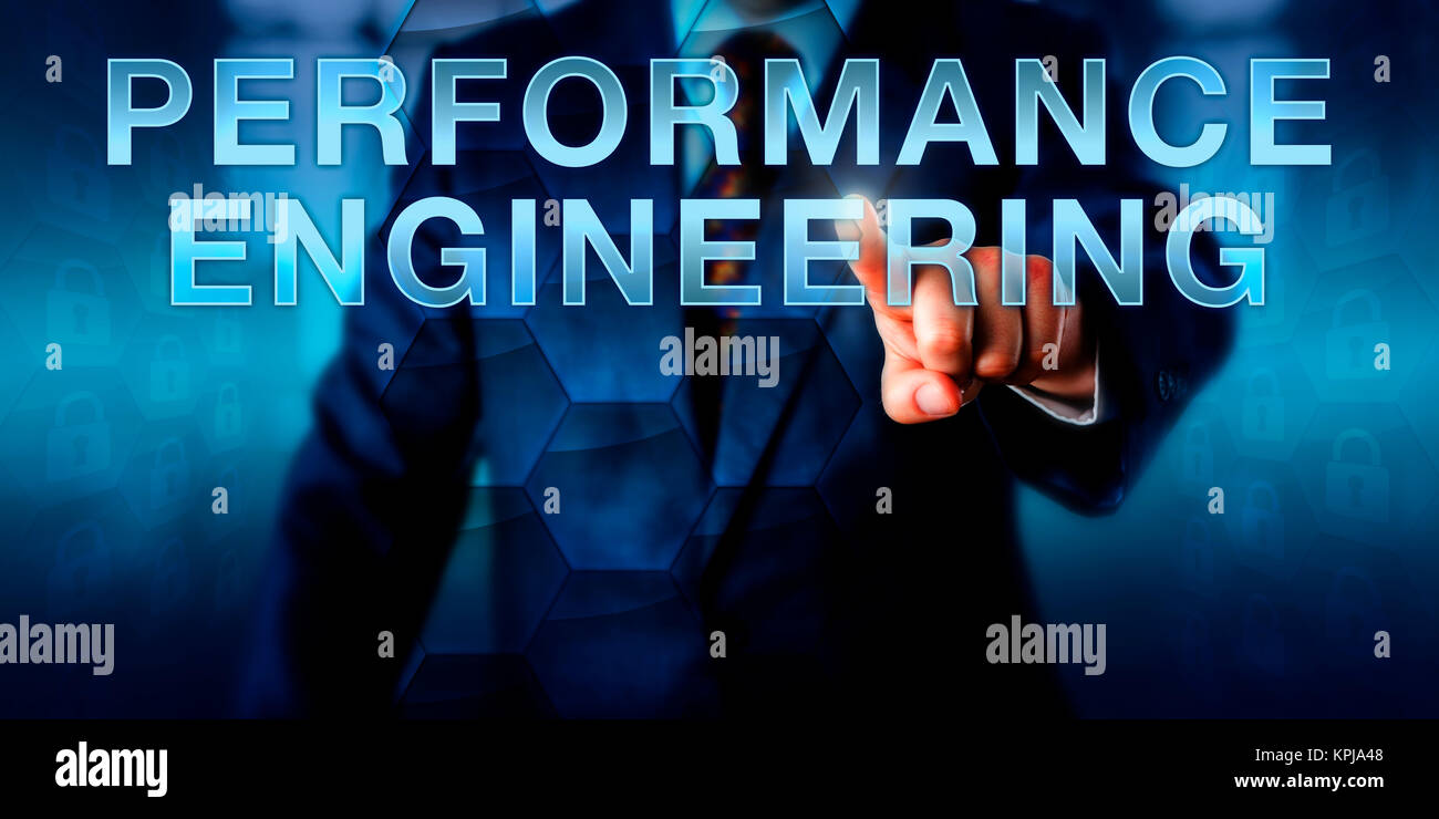 Systems Engineer Pushing PERFORMANCE ENGINEERING Stock Photo - Alamy