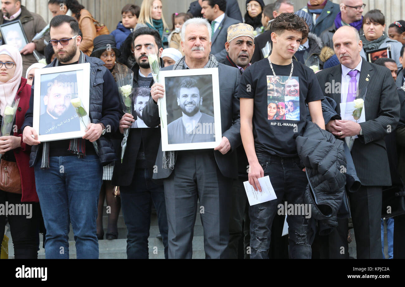 London, UK. 14th Dec, 2017. Grenfell Tower Memorial Service. Grenfell ...