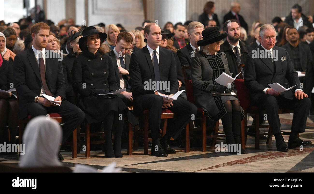London, UK. 14th Dec, 2017. Kate Duchess of Cambridge, Prince William ...
