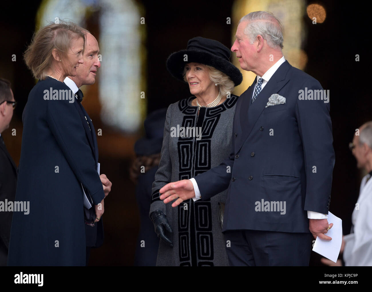London, UK. 14th Dec, 2017. Camilla Duchess of Cornwall and Prince ...