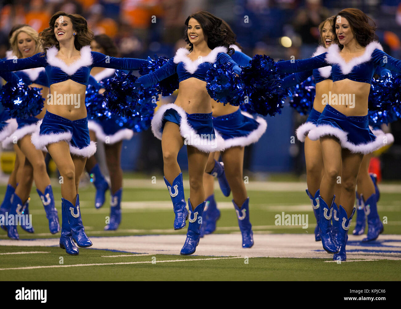 December 14 2017 Indianapolis Colts Cheerleaders Perform During Nfl Football Game Action