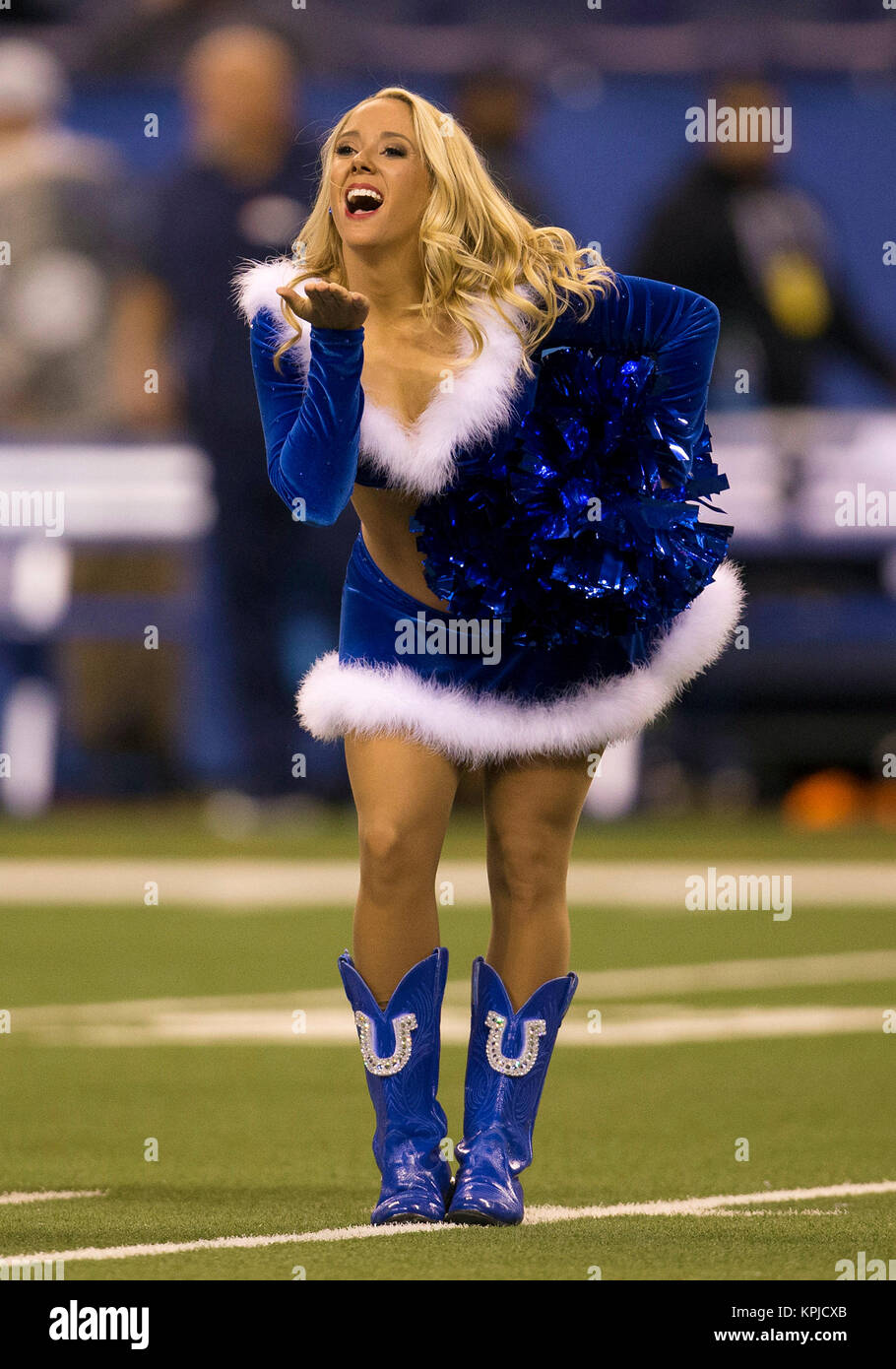 December 14 2017 Indianapolis Colts Cheerleaders Perform During Nfl Football Game Action