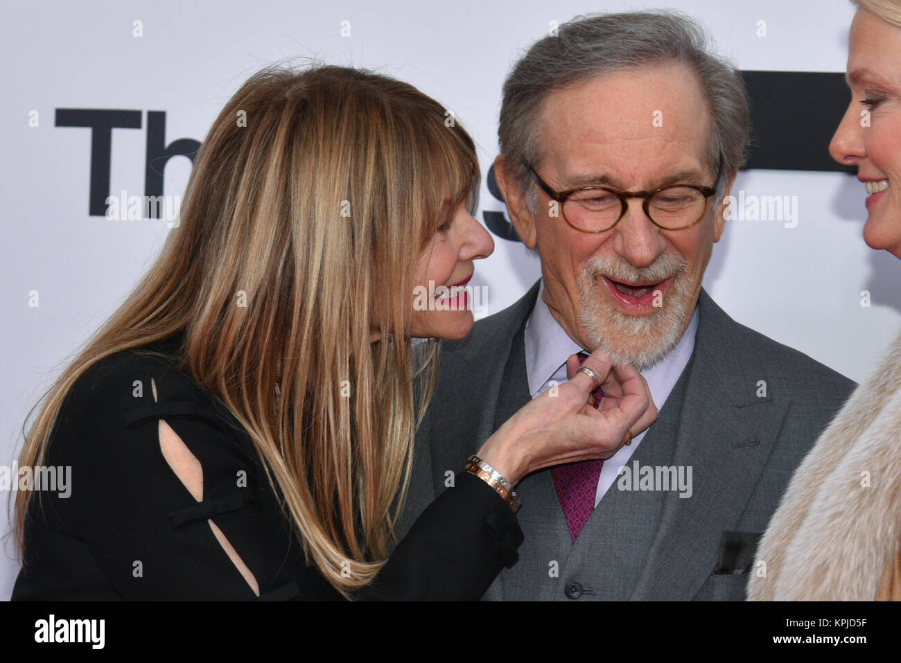 Kate Capshaw and Steven Spielberg arrives at 'The Post' Washington, DC ...