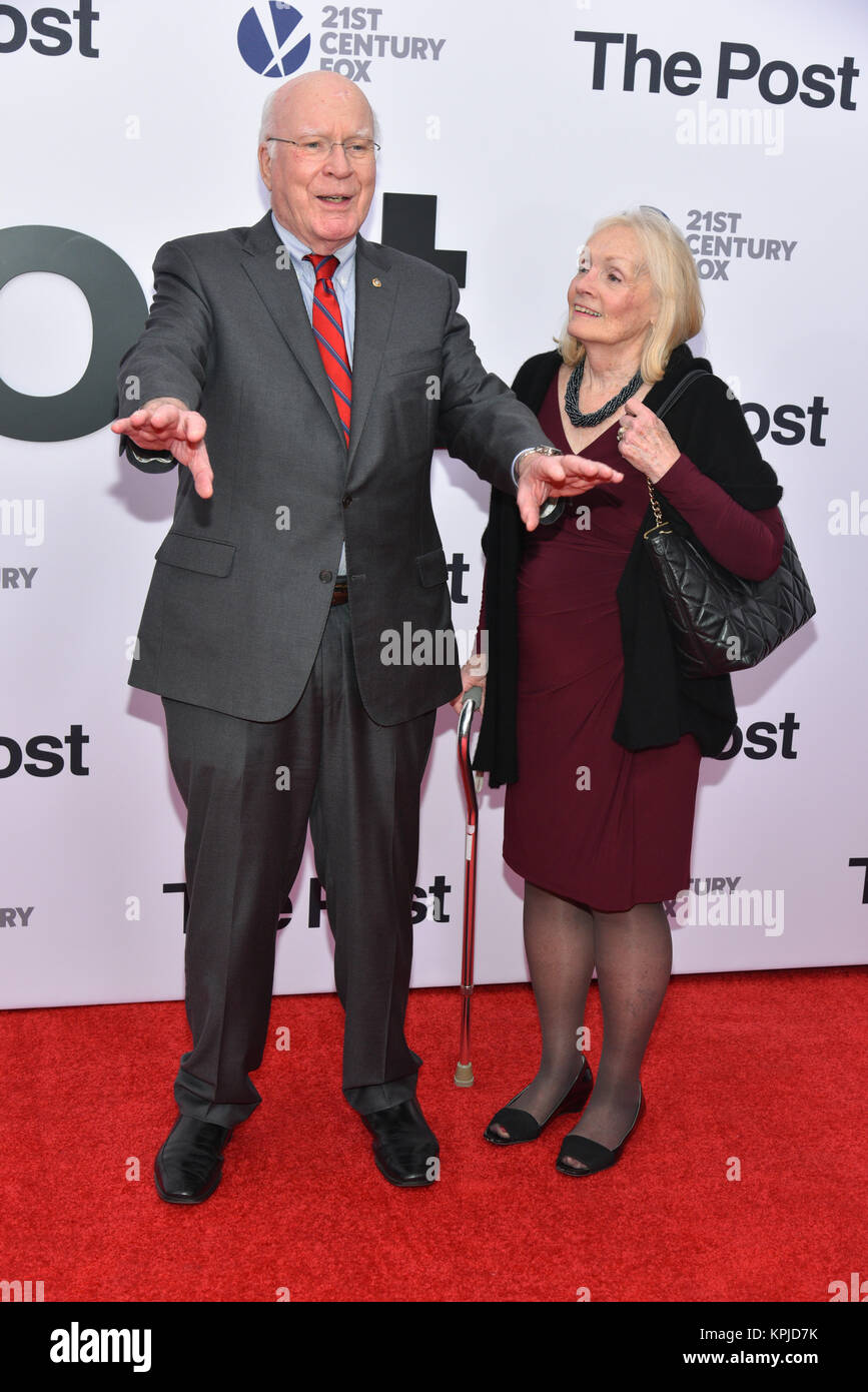 Patrick Leahy arrives at 'The Post' Washington, DC Premiere at The ...