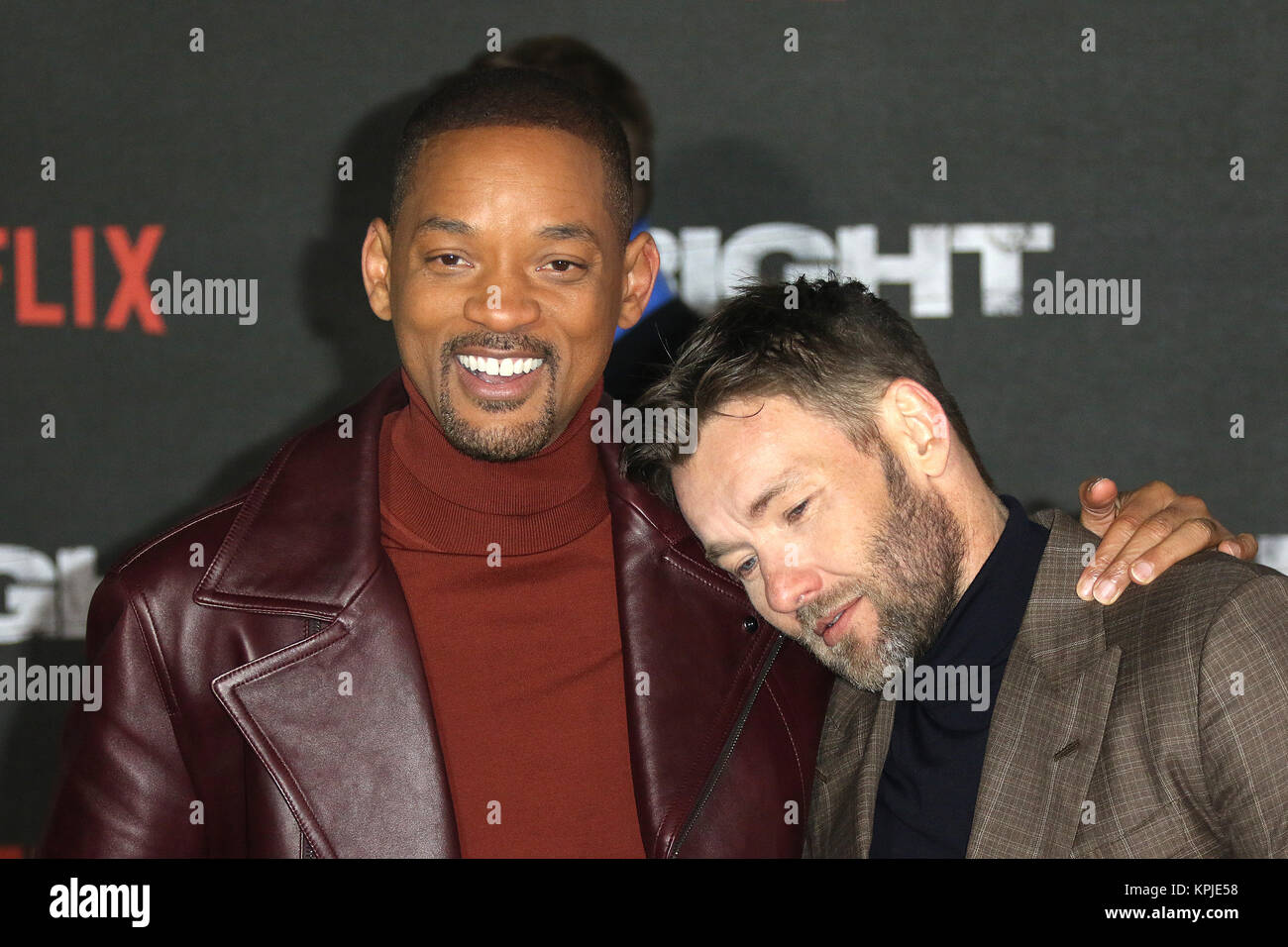 London, UK. 15th December, 2017. Will Smith, Joel Edgerton, Bright ...