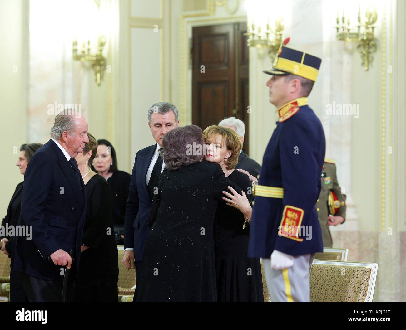 Rumanian royal family and european royals at the Throne Hall in the ...