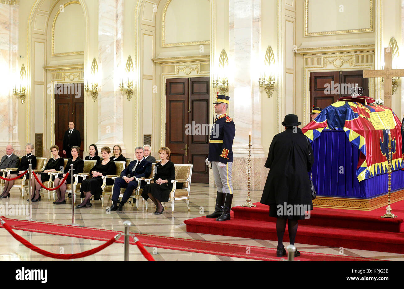 Rumanian royal family and european royals at the Throne Hall in the ...