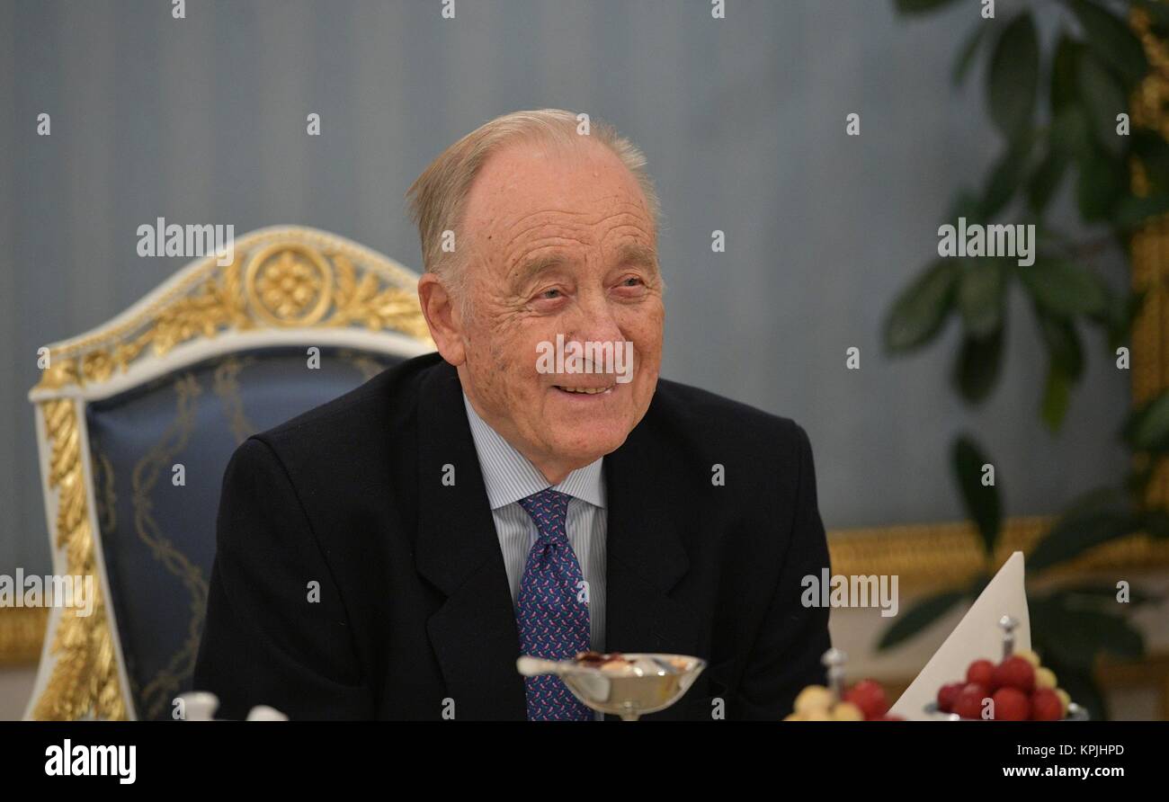 Moscow, Russia. 16th Dec, 2017. Composer Rodion Shchedrin meets with ...