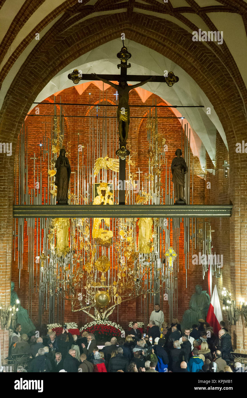 The Amber Altar in kosciol Sw. Brygidy (St. Bridget's Church) in Gdansk ...