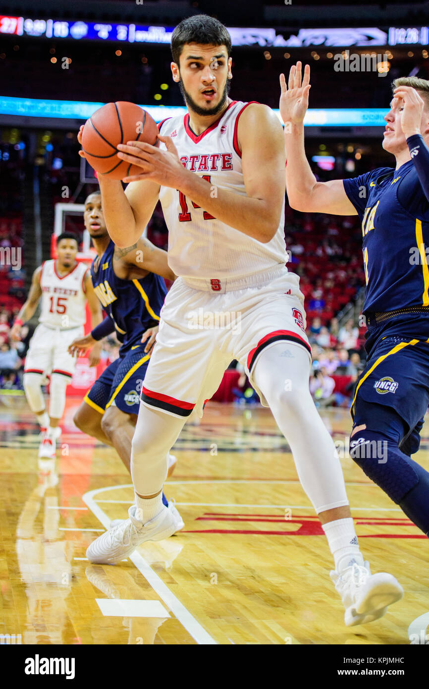 NC State center Omer Yurtseven (14) during the NCAA College Basketball ...