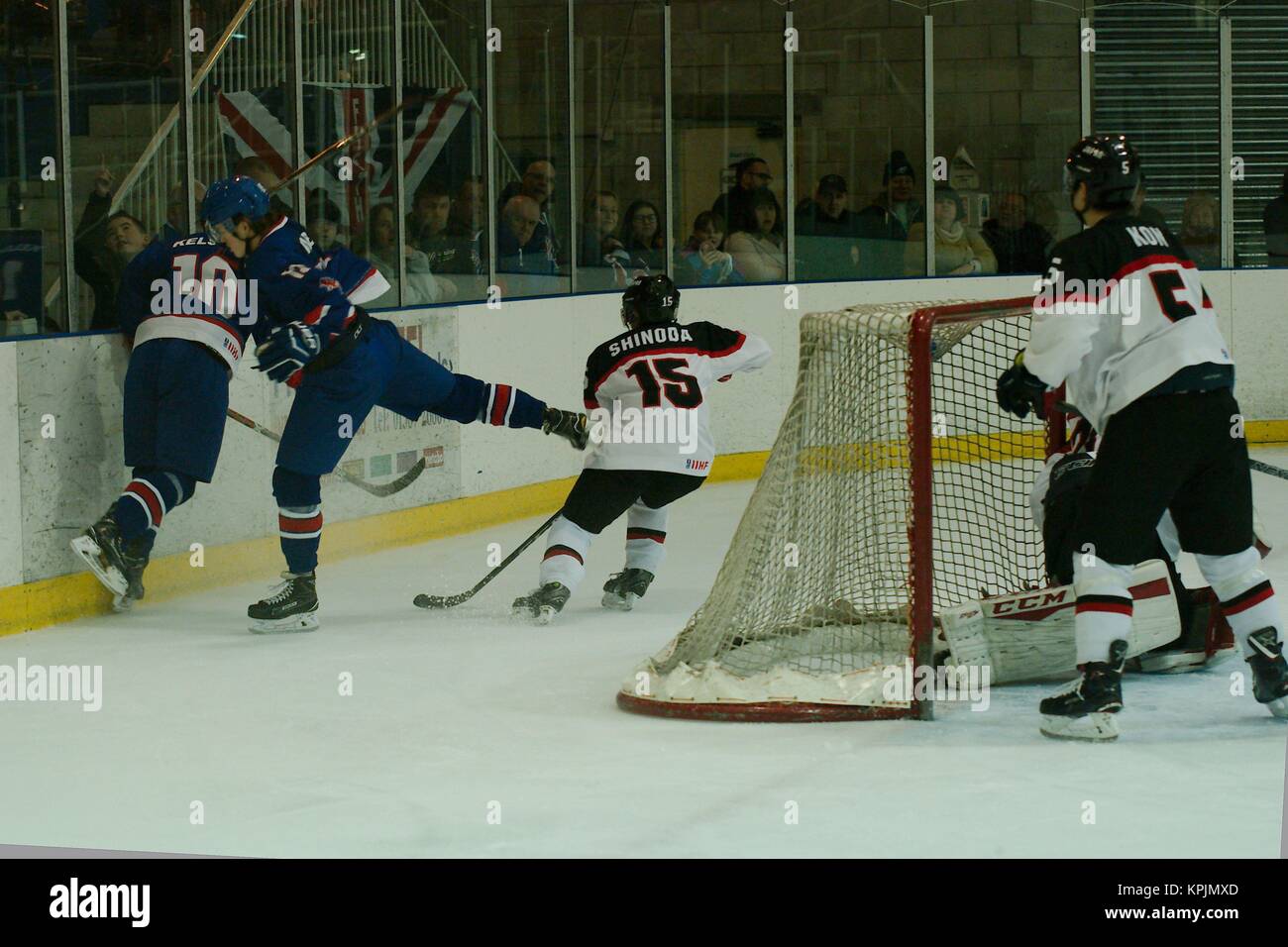 Dumfries, Scotland, 16 December 2017. Jordan Kelsall, (Number 10) and ...