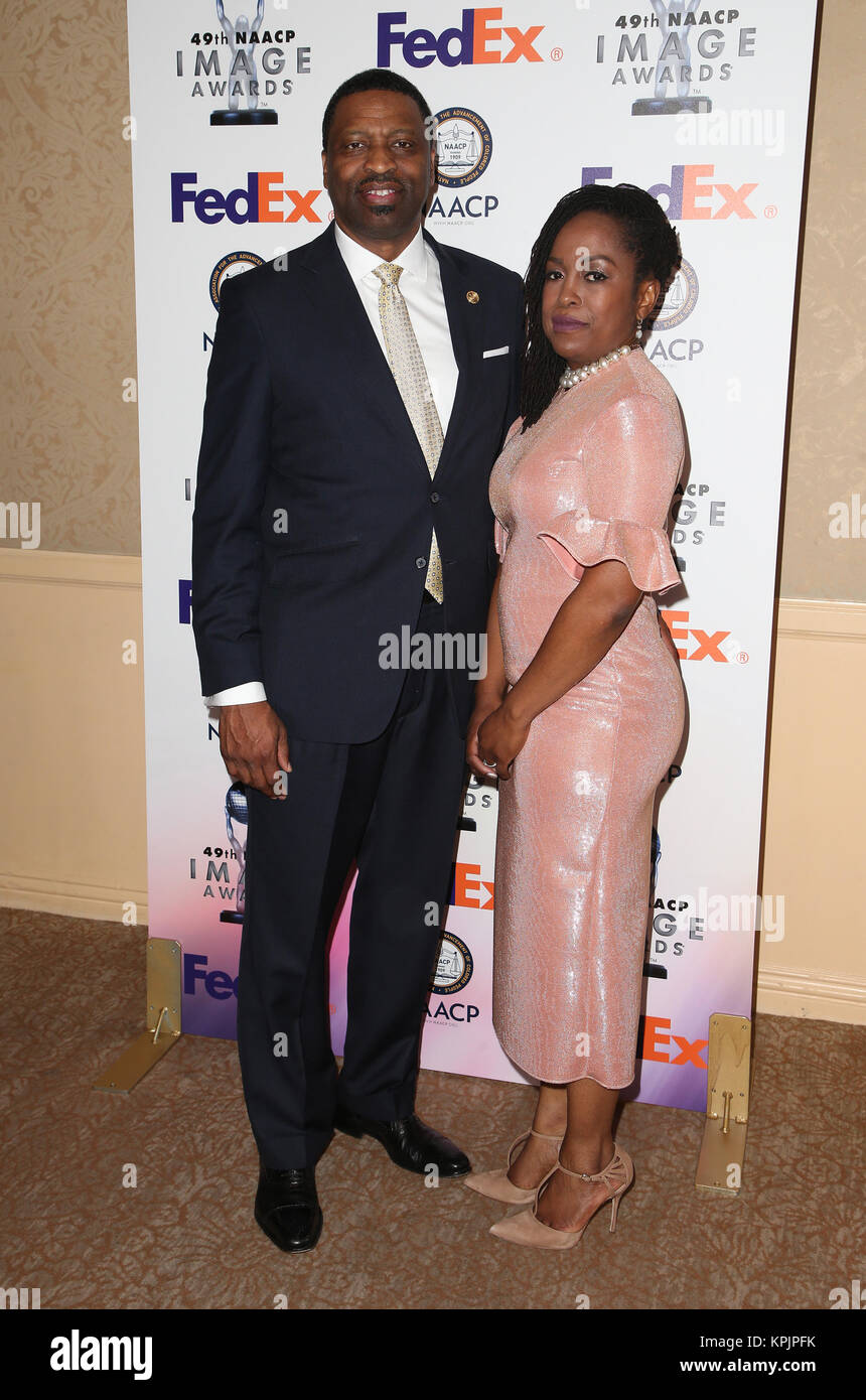 Beverly Hills, Ca. 16th Dec, 2017. Derrick Johnson, Guest, at 49th ...