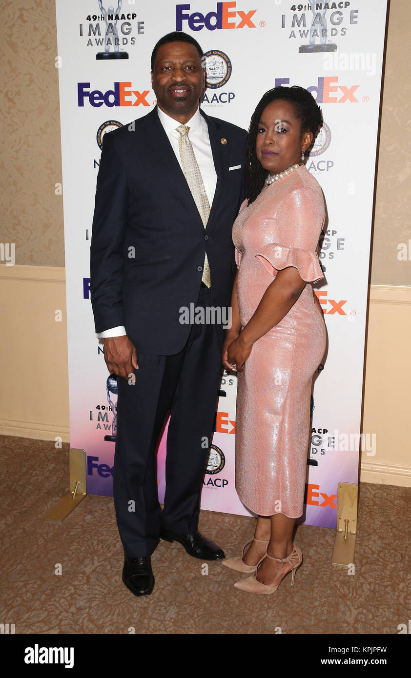 Beverly Hills, Ca. 16th Dec, 2017. Derrick Johnson, Guest, at 49th ...