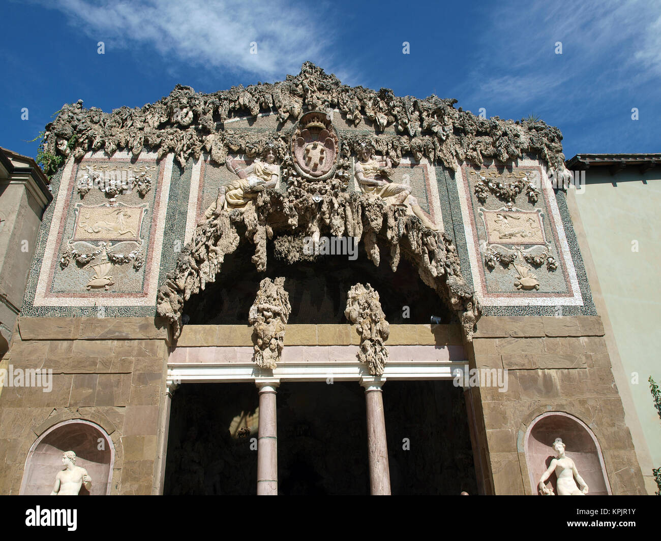Florence - Grotto by Buontalenti in Boboli Gardens Stock Photo - Alamy