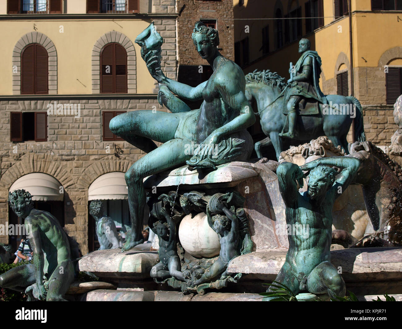Fountain of Neptune by Bartolomeo Ammannati, in the Piazza della ...