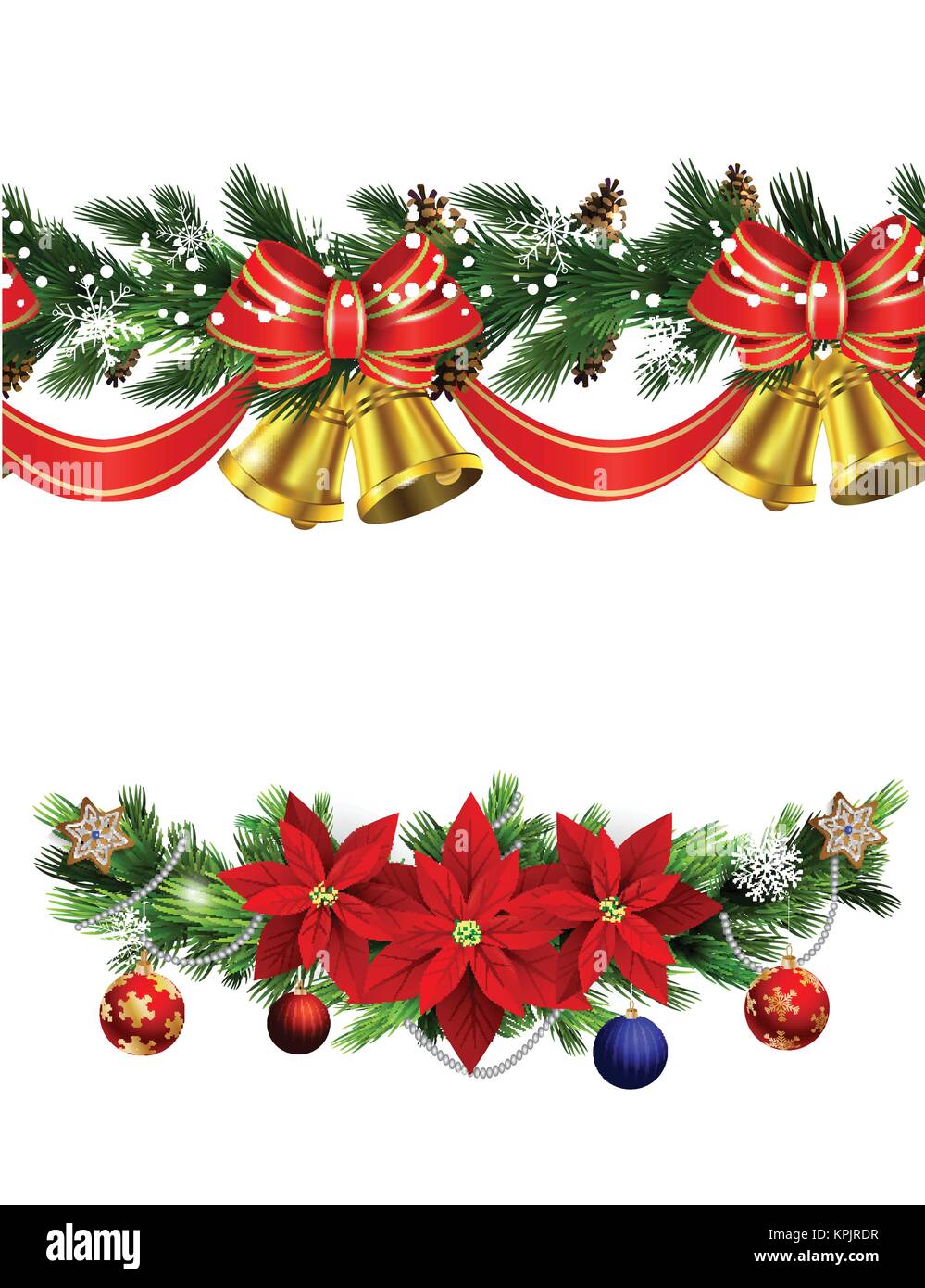 Vector Christmas Border Stock Vector Image & Art - Alamy