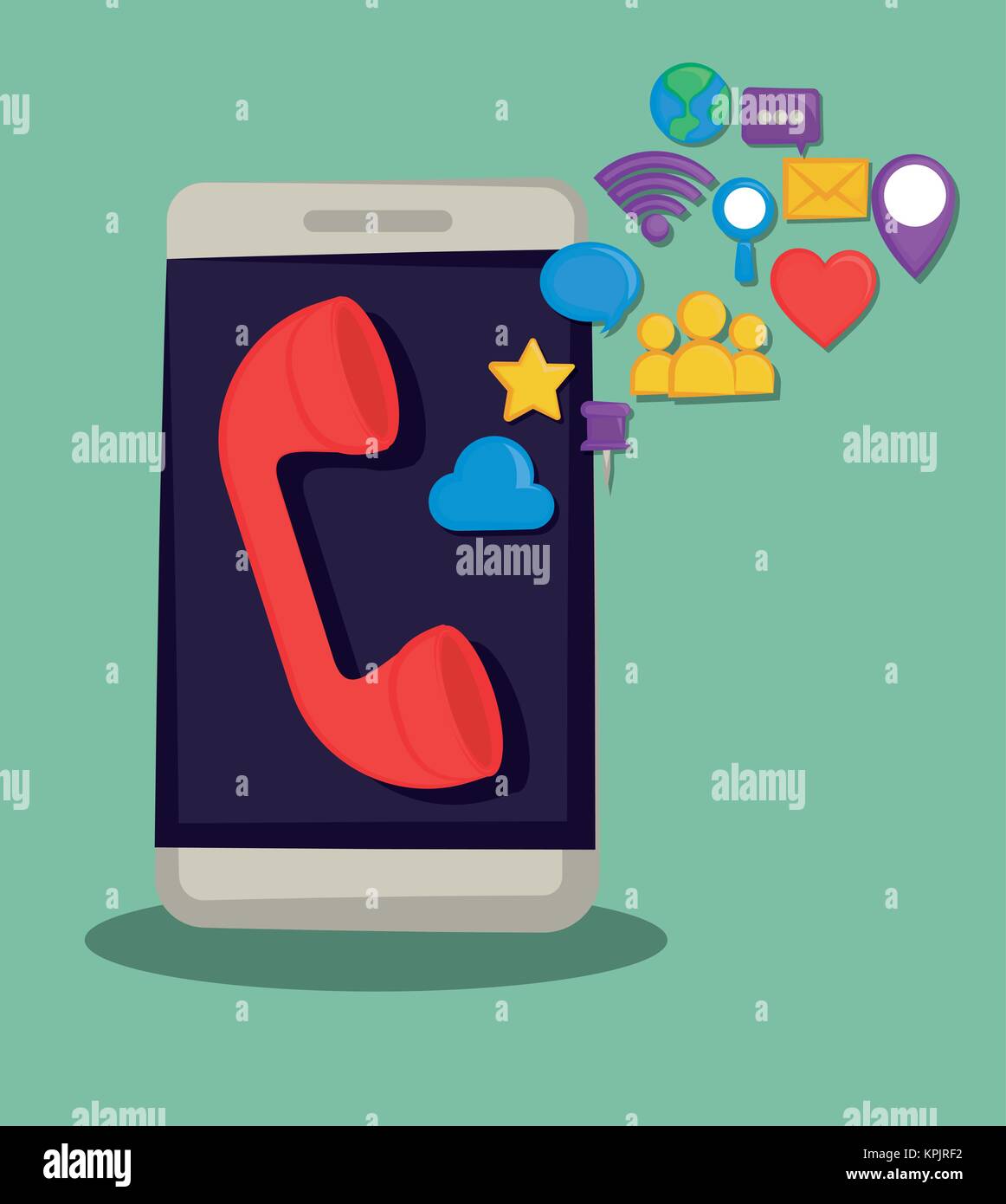 social media symbol Stock Vector Image & Art - Alamy