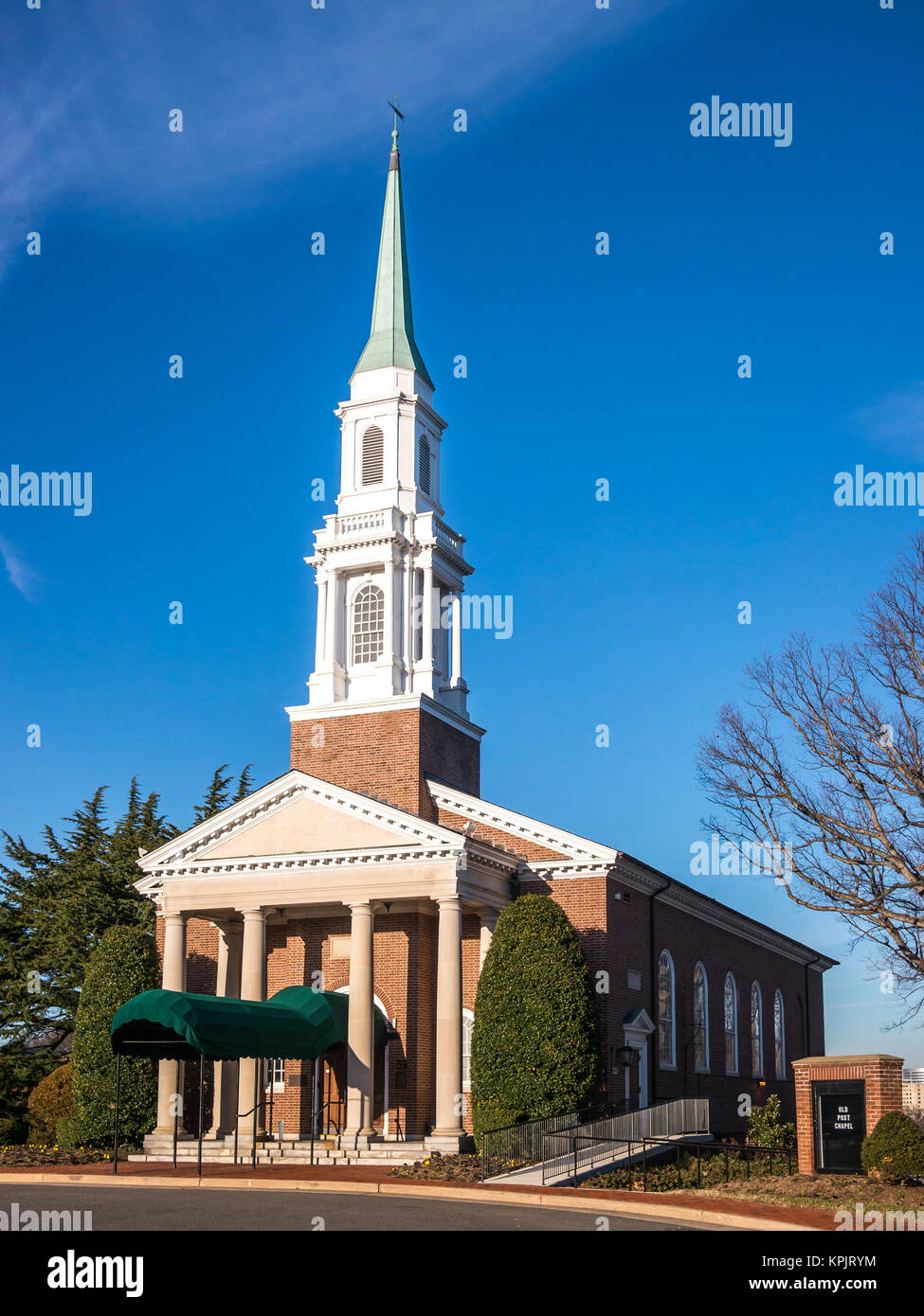 The Old Post chapel inside the Fort Myres complex Stock Photo - Alamy