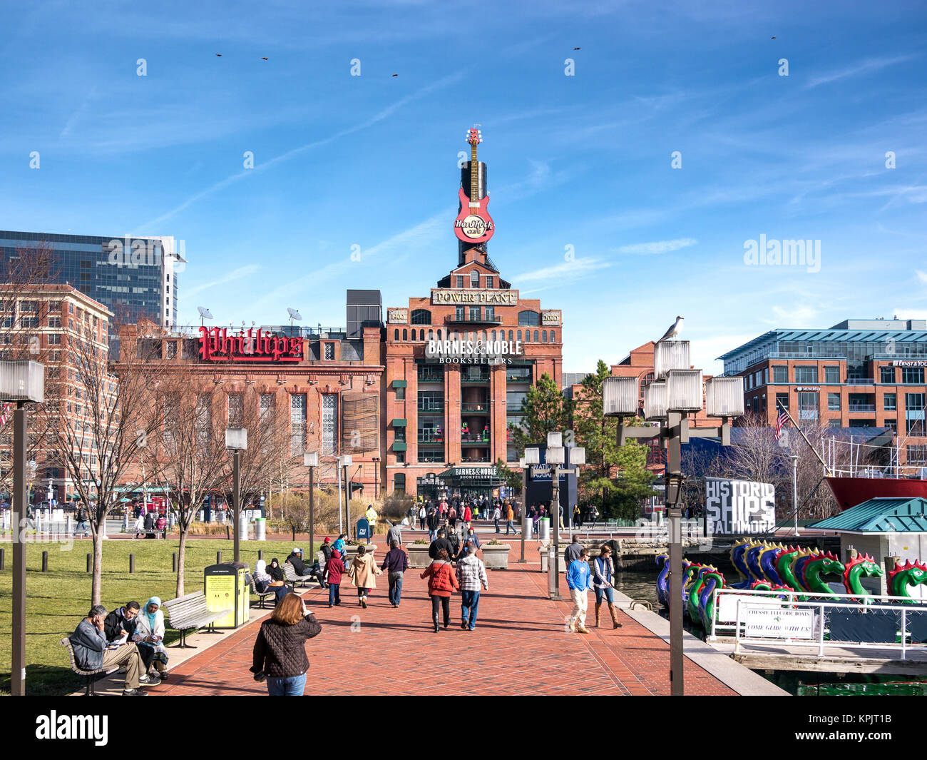 Baltimore, USA - December 27, 2014 - View of the iconic Powerplant at ...