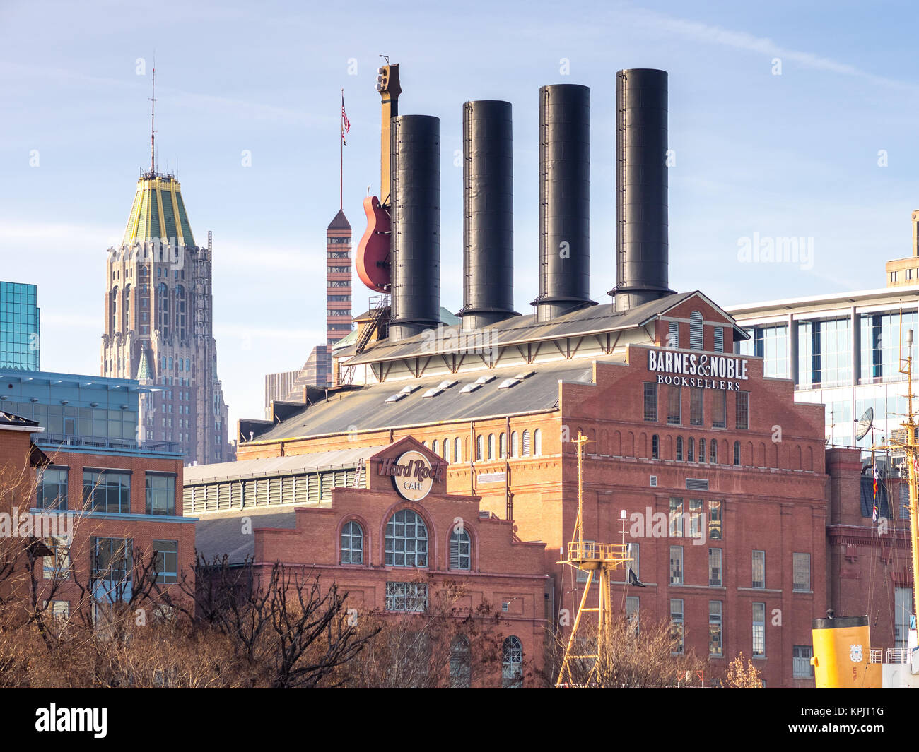 Baltimore, USA - December 27, 2014 - View of the iconic Powerplant at ...