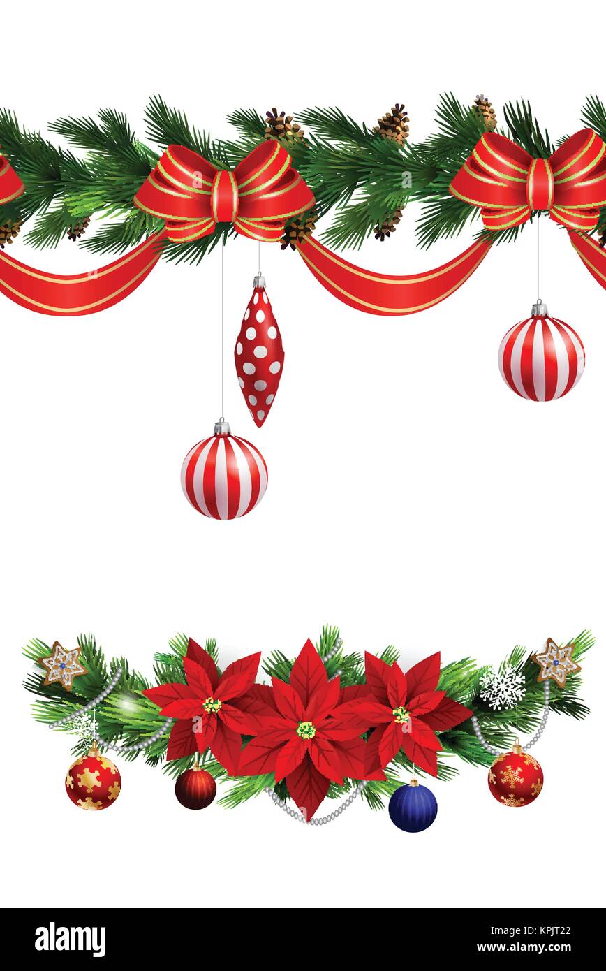 Vector Christmas Border Stock Vector Image & Art - Alamy
