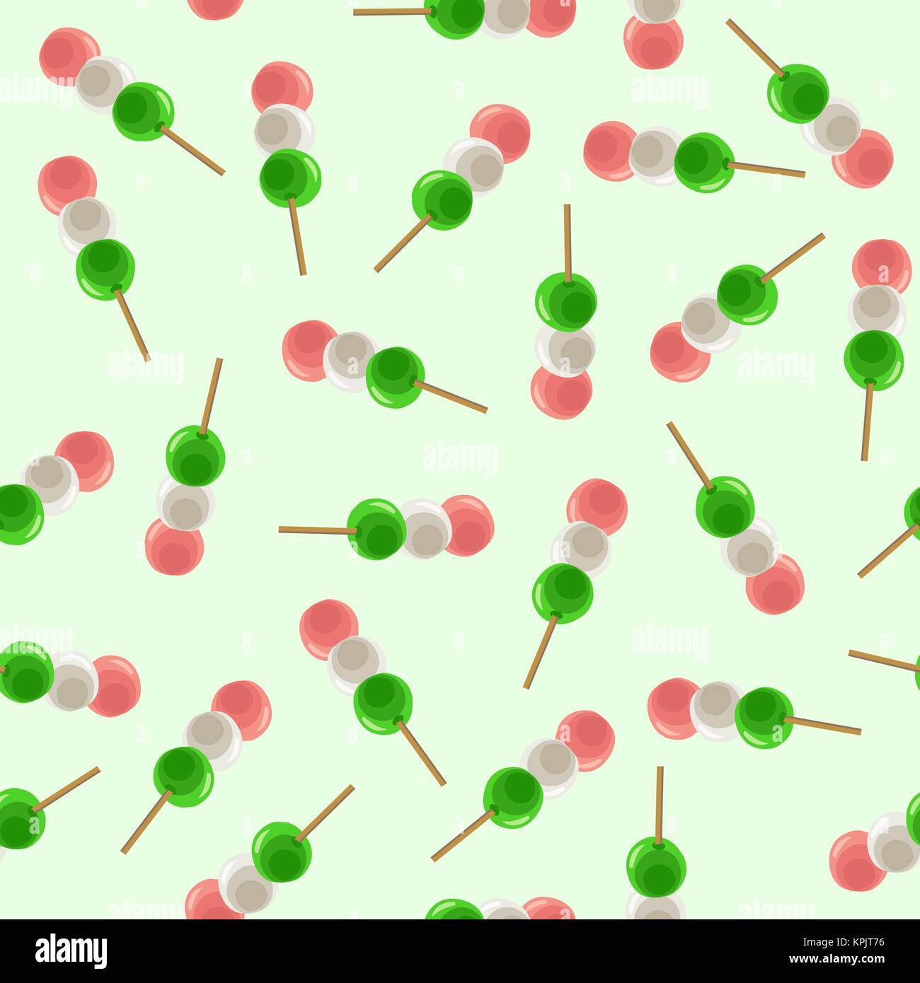 Hanami dango Stock Vector Images - Alamy