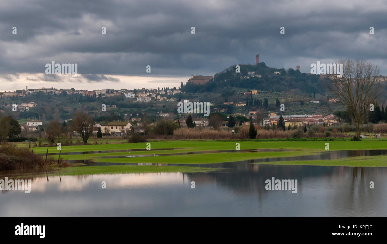 Flooding in San Miniato, Pisa, Tuscany, Italy Stock Photo - Alamy