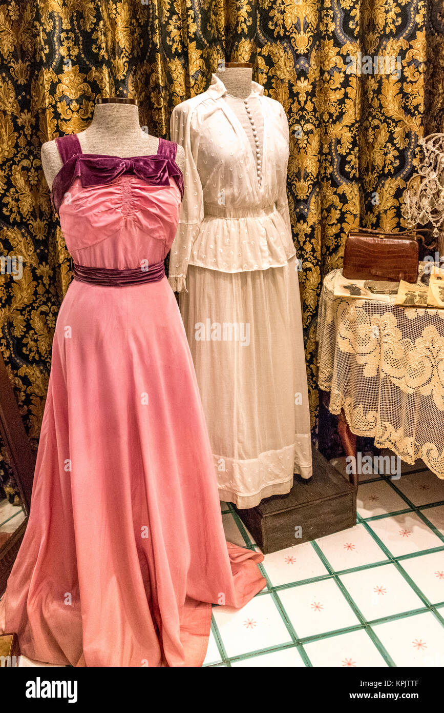 The Heritage Museum of the Bahamas, vintage period dresses on display ...