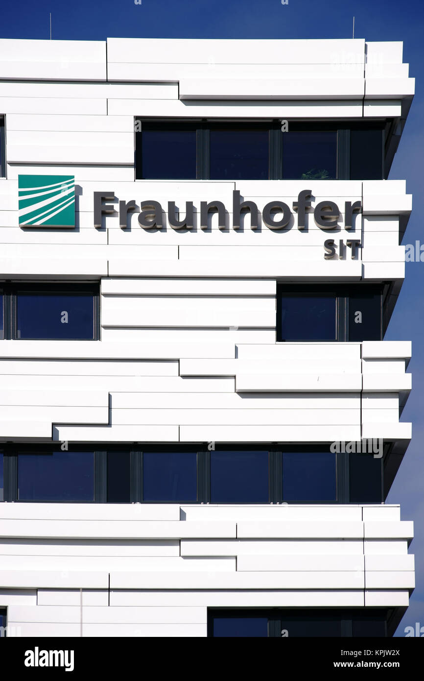 Darmstadt, Germany - October 31, 2017: The logo of the Fraunhofer ...