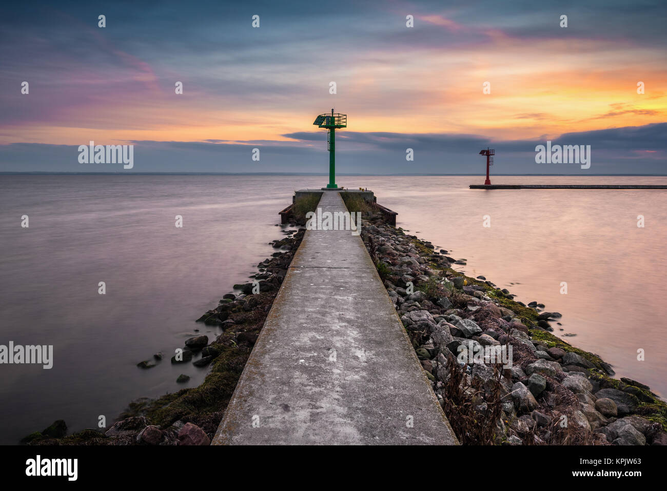 Hel port breakwater hi-res stock photography and images - Alamy