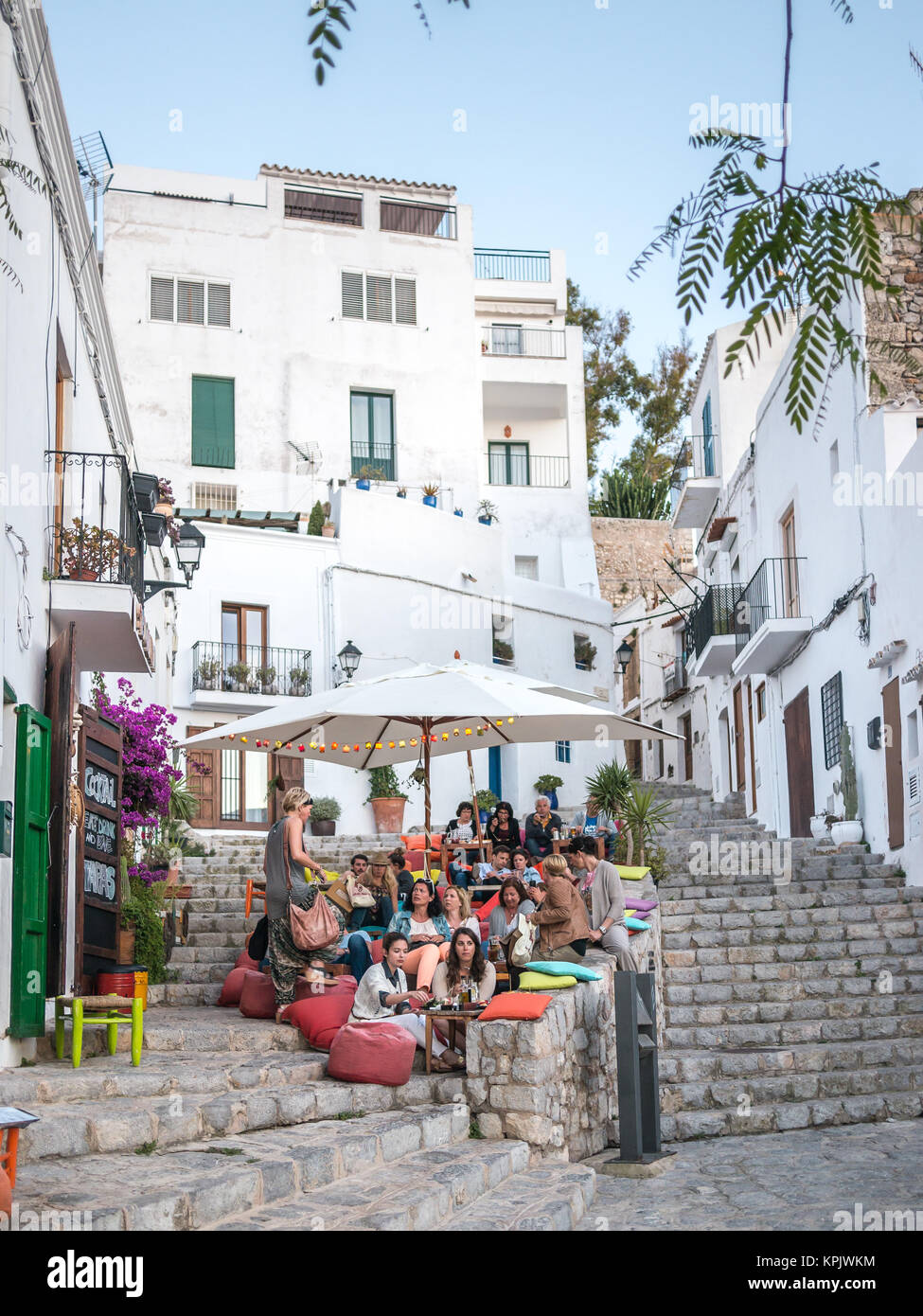 IBIZA, SPAIN - MAY 23, 2015. The Ibiza culture means to enjoy the life ...