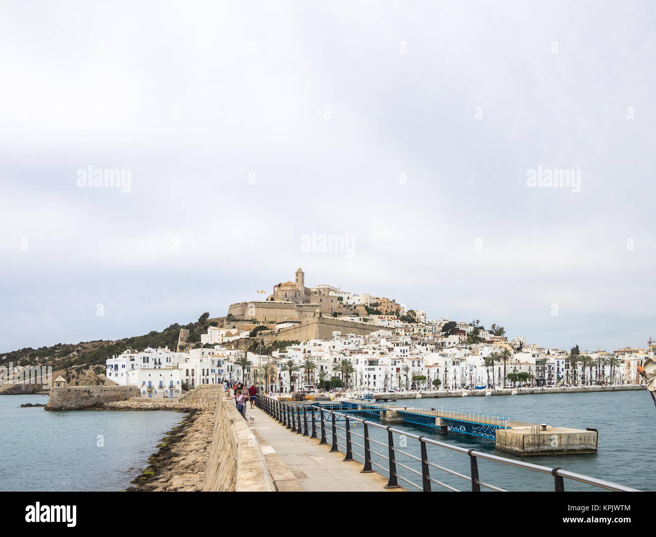 IBIZA, SPAIN - MAY 24, 2015. The distinctive Ibiza architecture ...