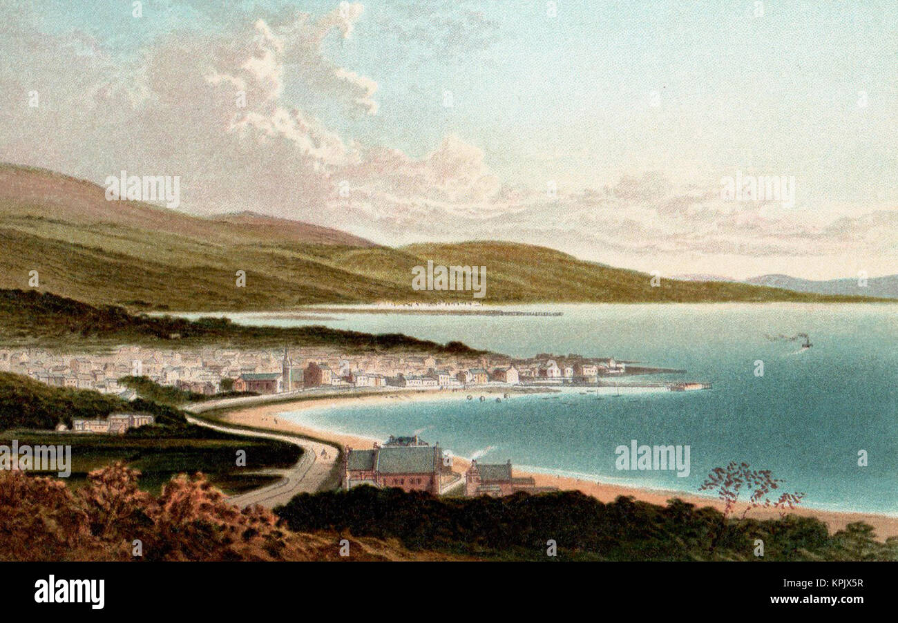 Largs, Scotland, Victorian illustration Stock Photo - Alamy