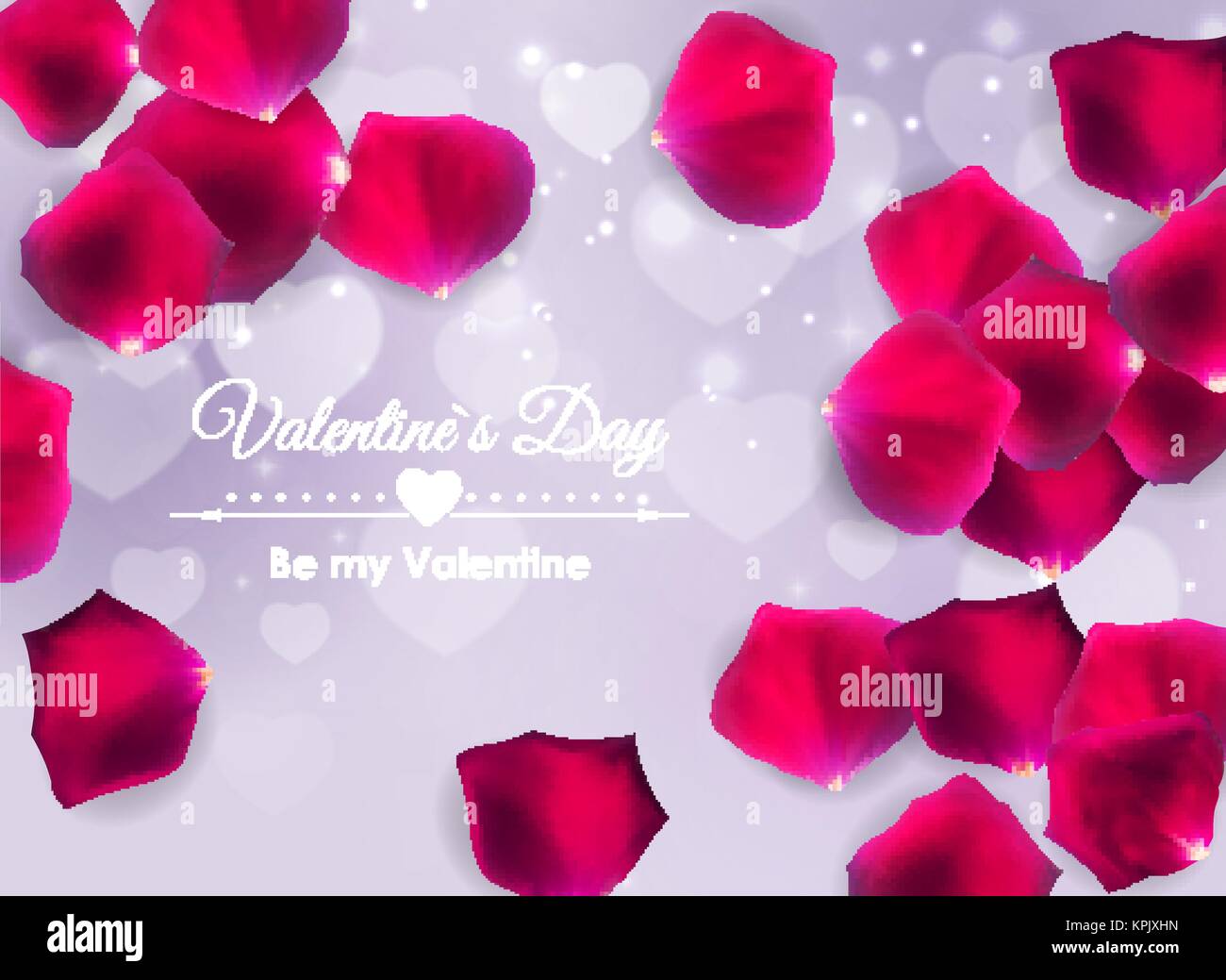 Valentine's Day Love and Feelings Background Design. Vector ...