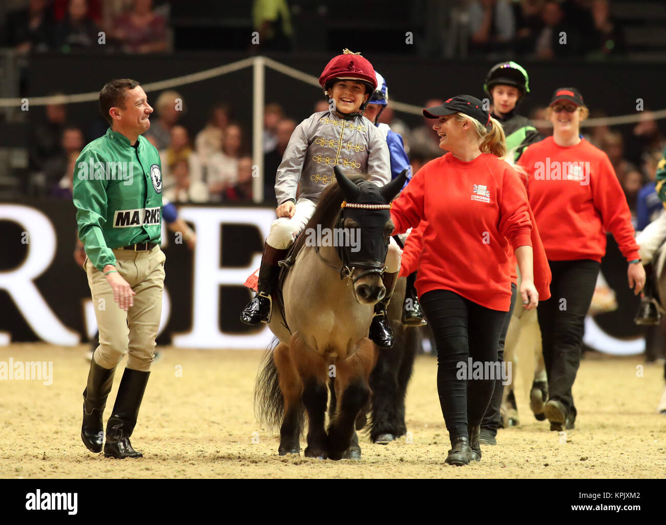Flat Jockey Frankie Dettori congratulates son Rocco after he wins the ...