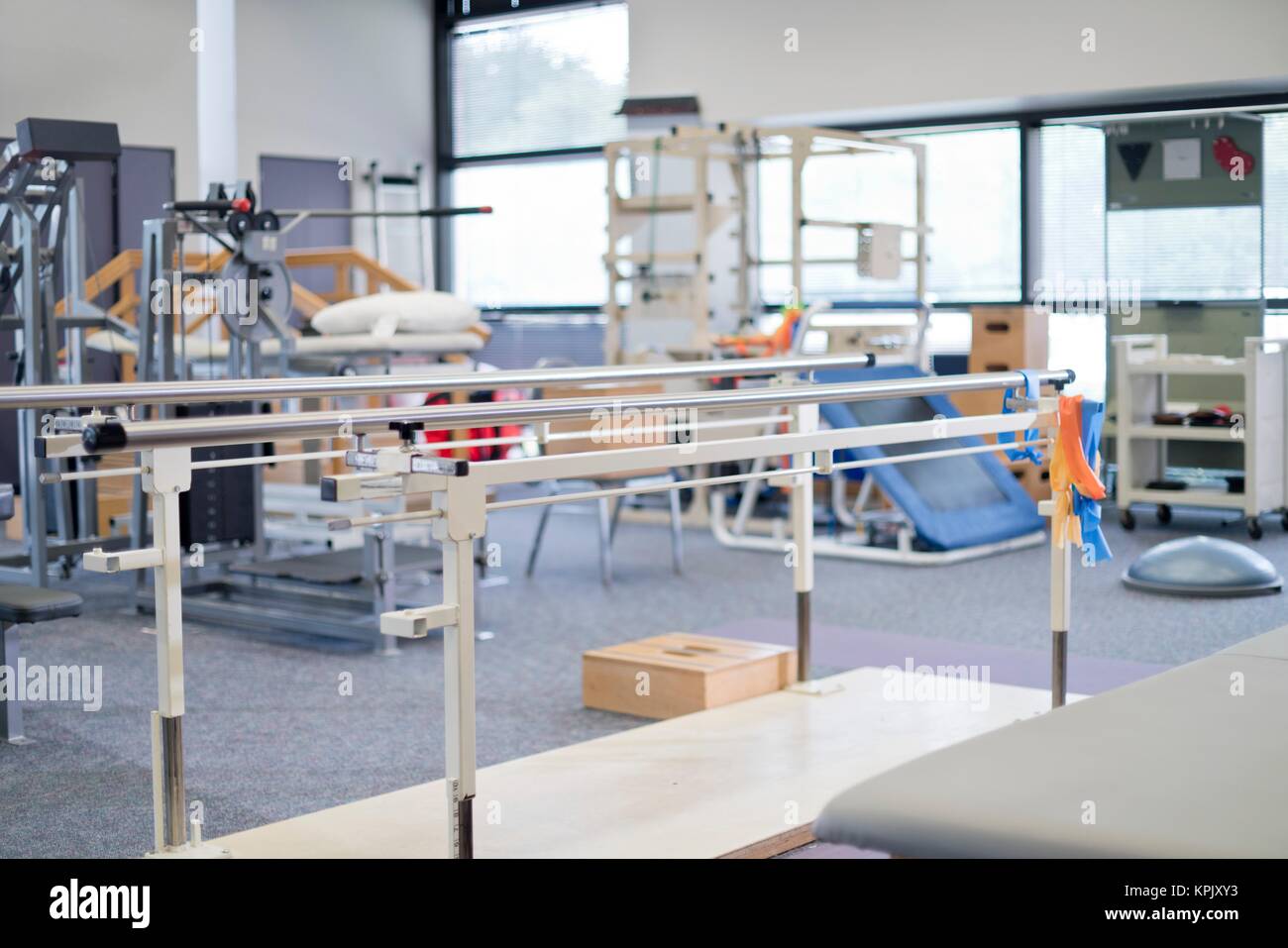 Rehabilitation gym in hospital Stock Photo - Alamy